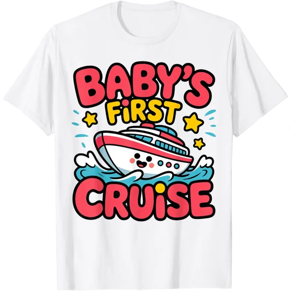 Baby’s First Cruise Cute Family Vacation Cruise Shirt T-Shirt - Walmart.com