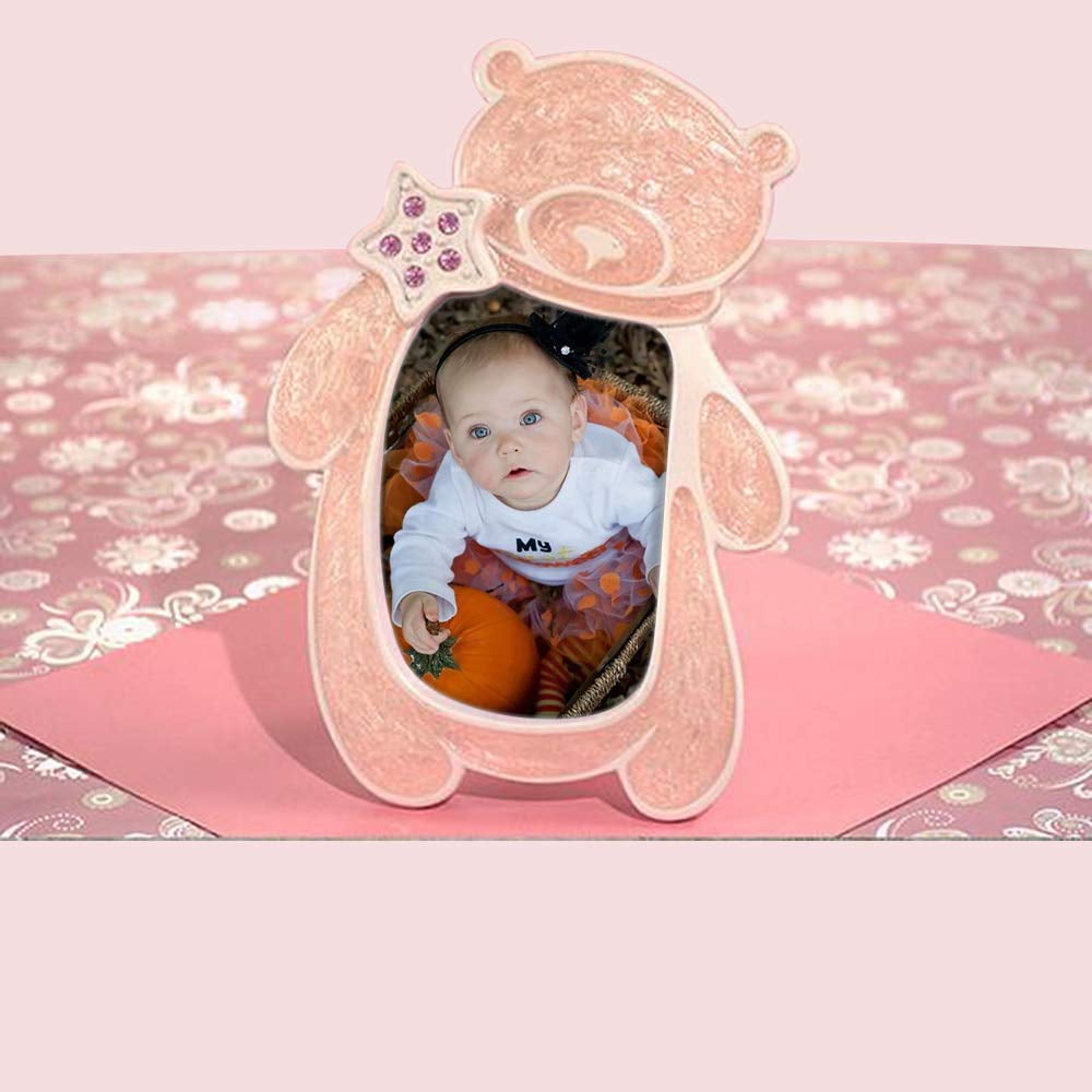 Baby's First Picture Frame - Teddy Bear Design, 2"x3" Photo, Tabletop ...