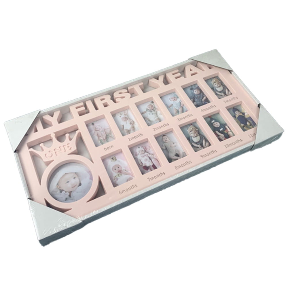 Baby's First Year Frame Baby Keepsak Memory Home Decoration for Boys ...