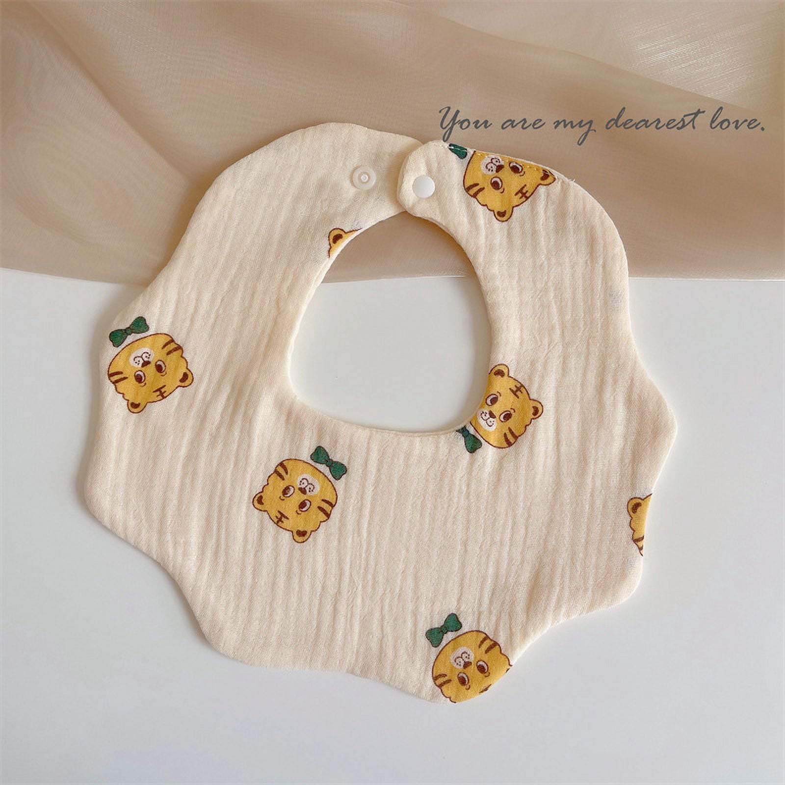 Baby saliva towel cotton gauze bib baby bib waterproof spit baby saliva ...