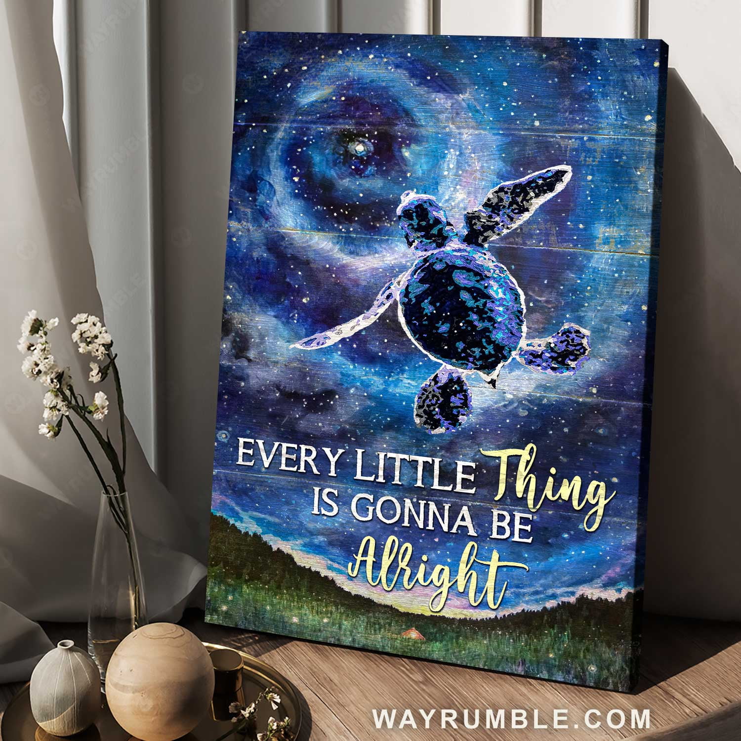 Baby sea turtle, Galaxy space, Every little thing is gonna be alright ...