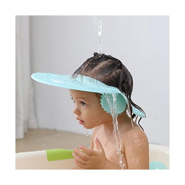 Baby shampoo cap shower visor shield hat kids bath Washing Hair rinser ...