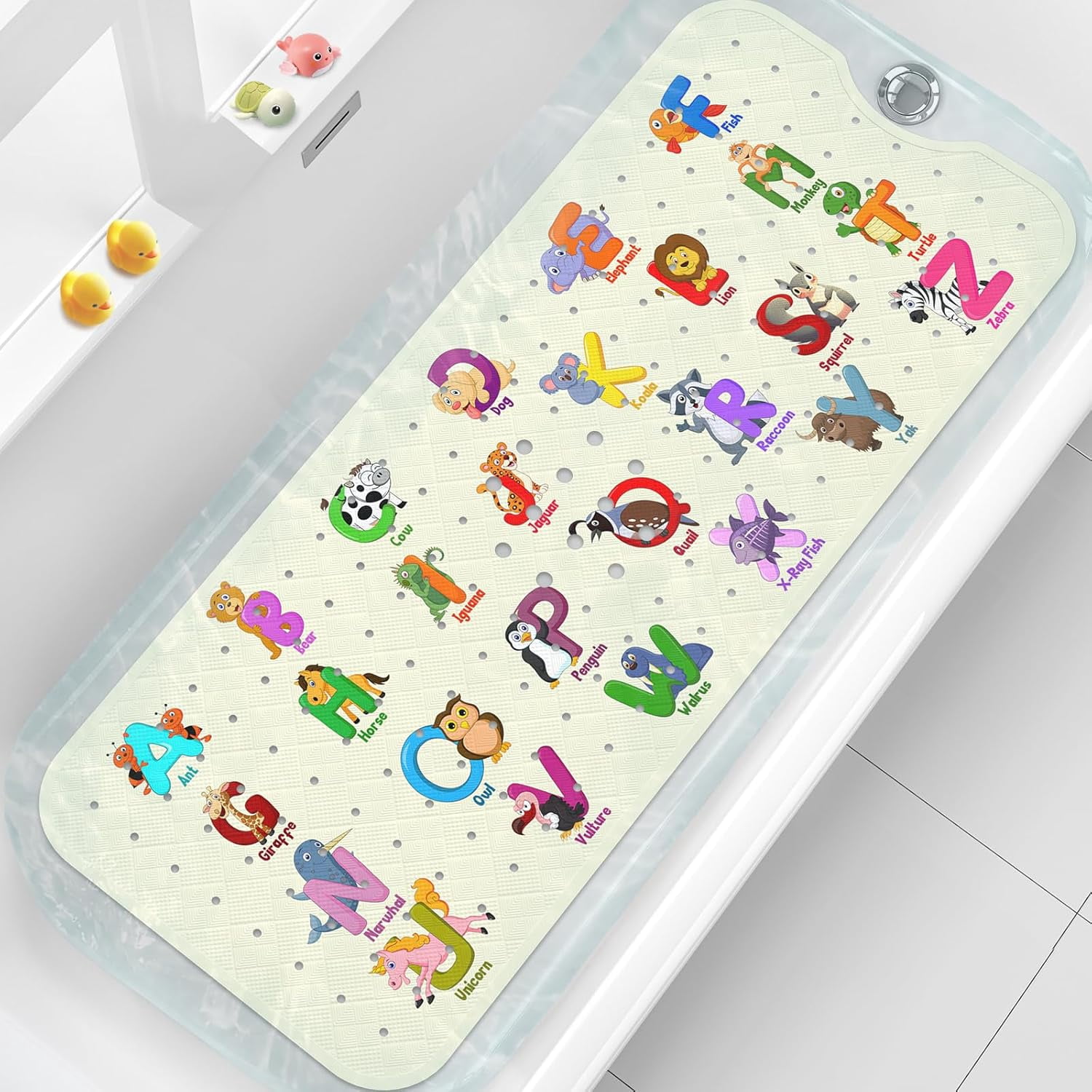 BabyBath Mat for Tub for Kids, Extra Long Kids Bath Mat for Tub Non ...