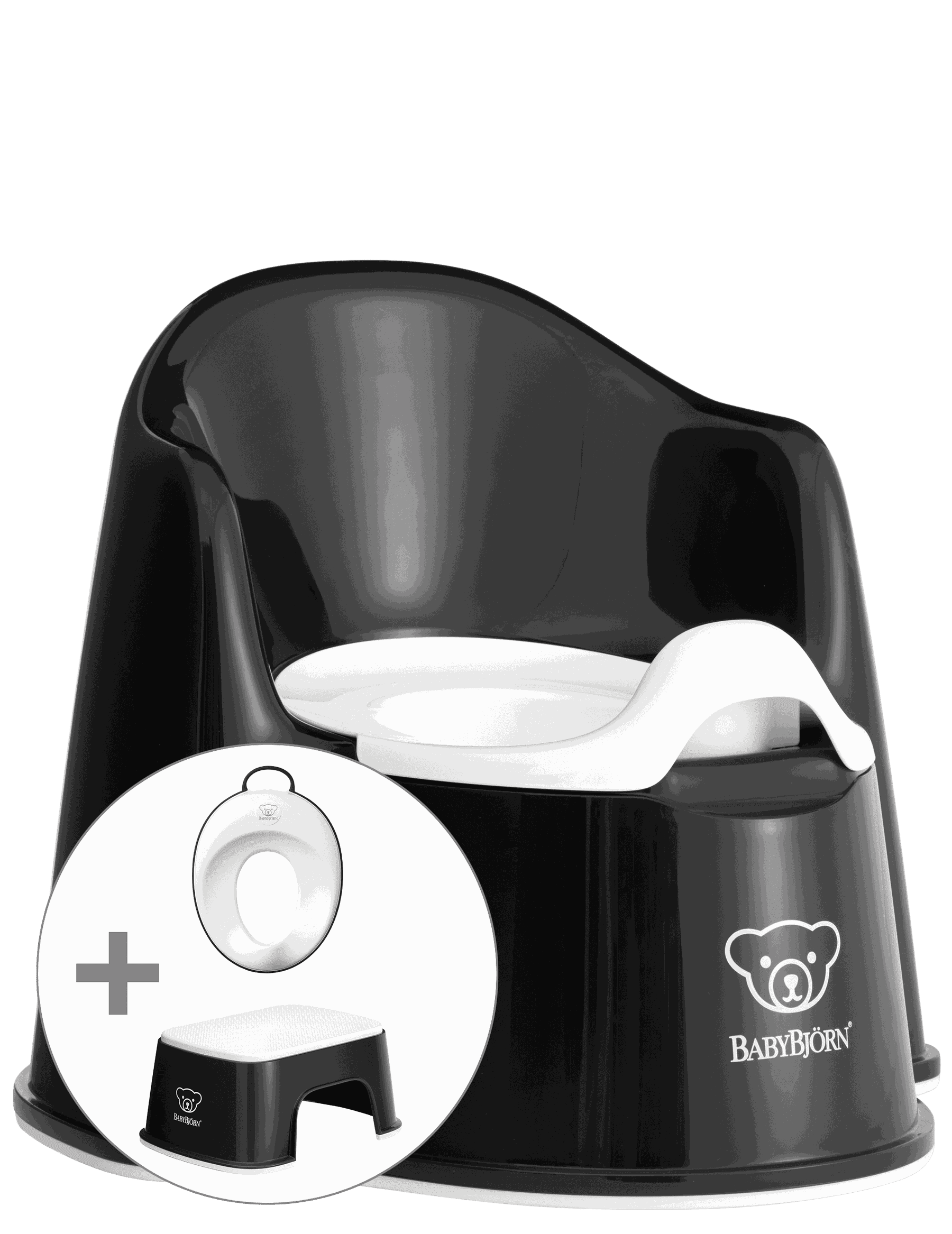 BabyBjorn Potty Training Bundle, Black/White - Walmart.com