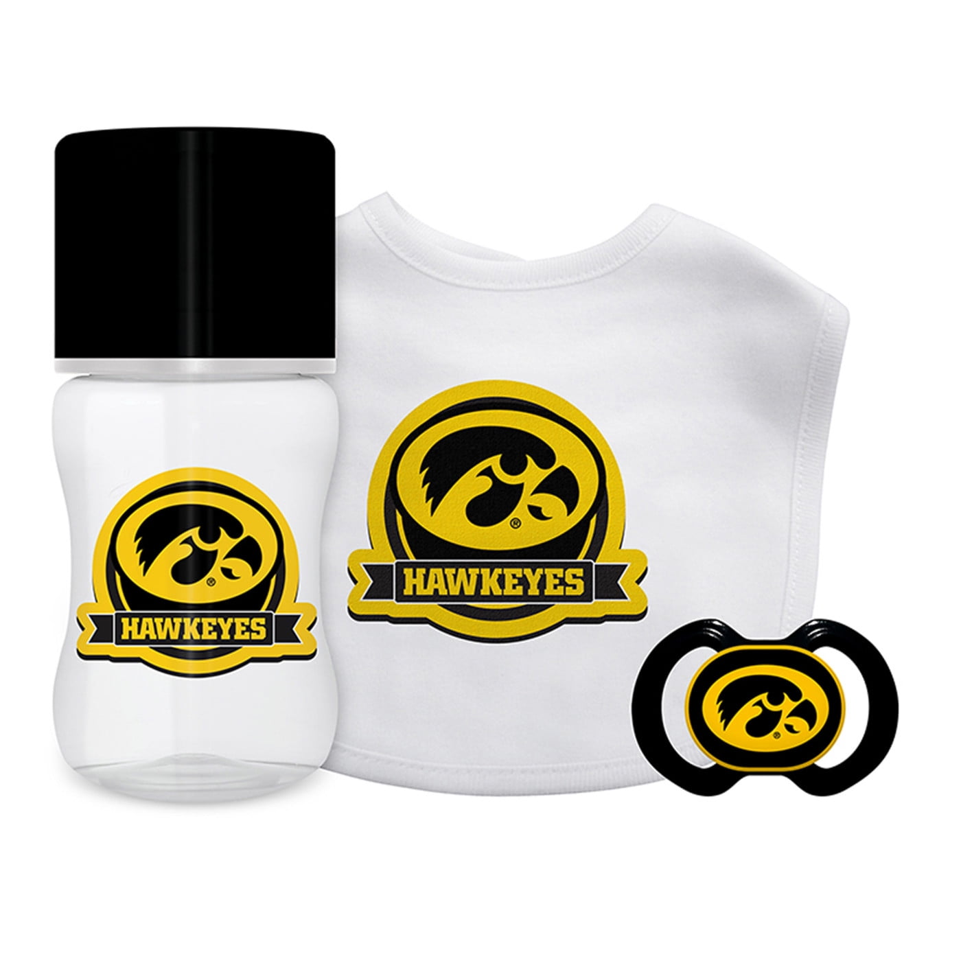 BabyFanatic 3 Piece Gift Set - NCAA Iowa Hawkeyes Baby Apparel ...