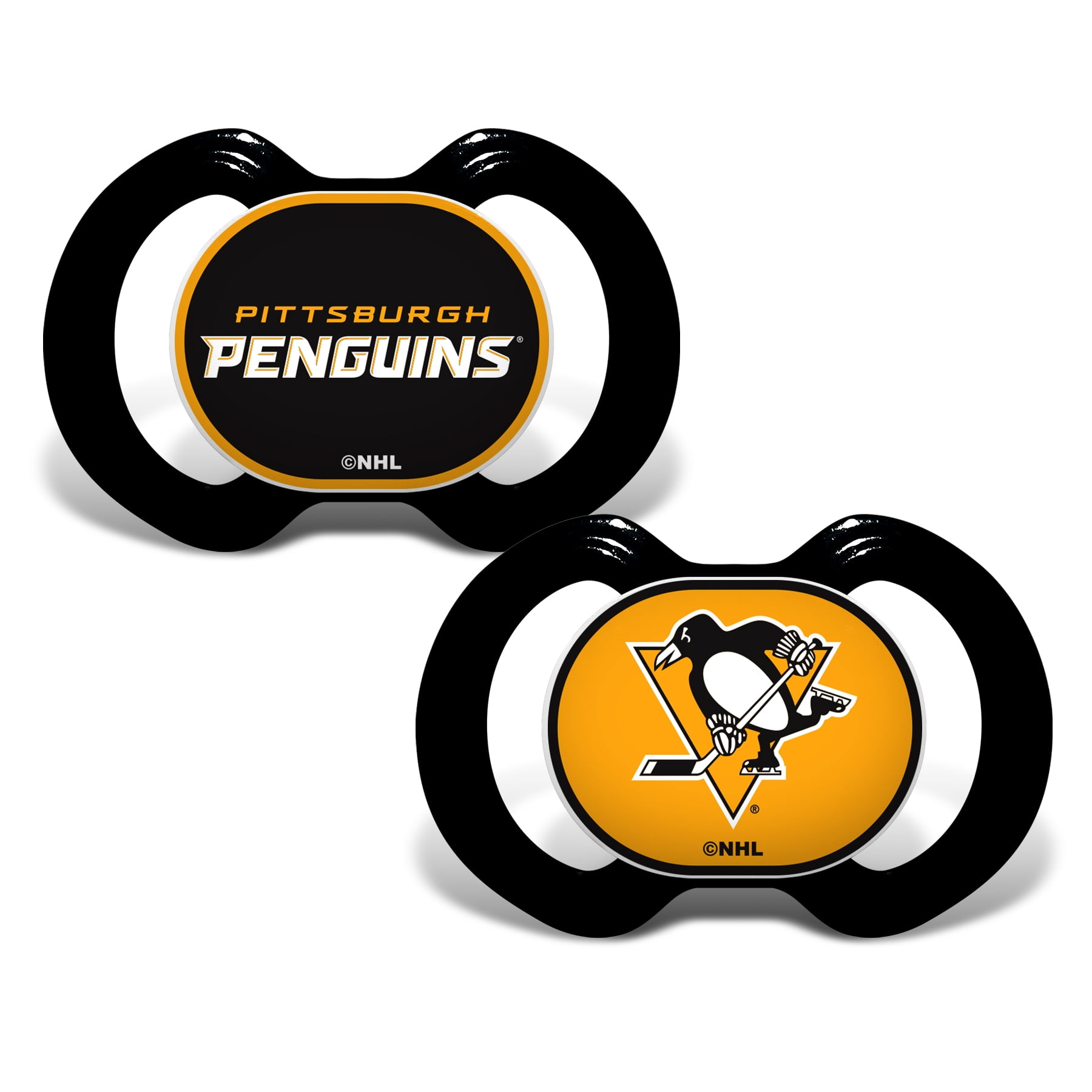 BabyFanatic Officially Licensed Unisex Pacifier 2-Pack - NHL Pittsburgh ...