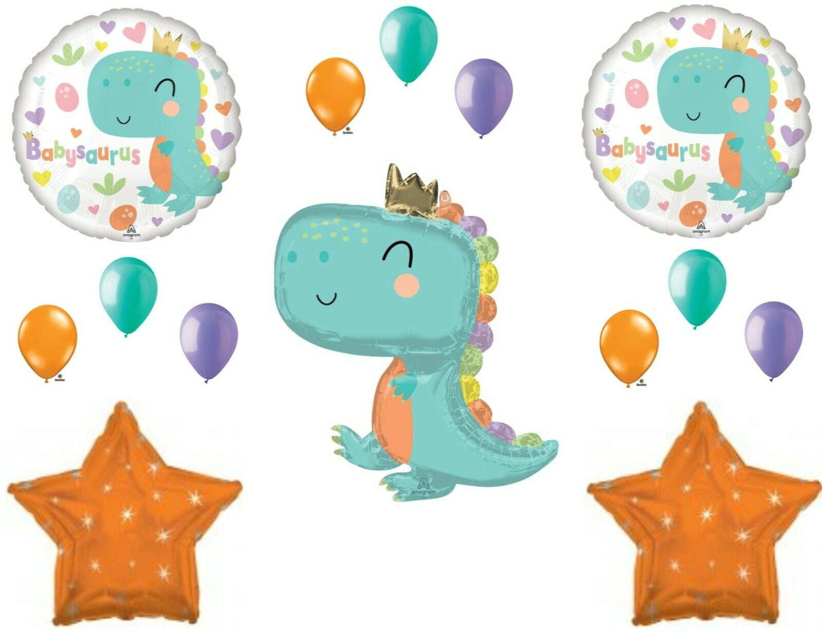 BabySaurus Baby Dinosaur Shower Balloons Decorations It's A Boy ...