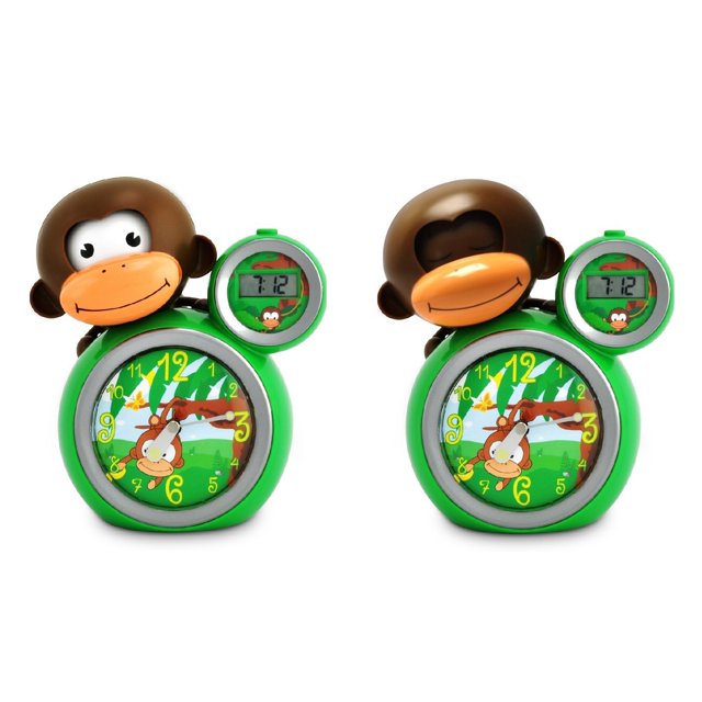 BabyZoo MoMo Monkey Sleep Trainer Clock - Alarm clock and 30 second ...