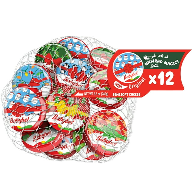 Babybel Original Flavored Snack Cheese, 8.5 oz, 12 Count Net ...