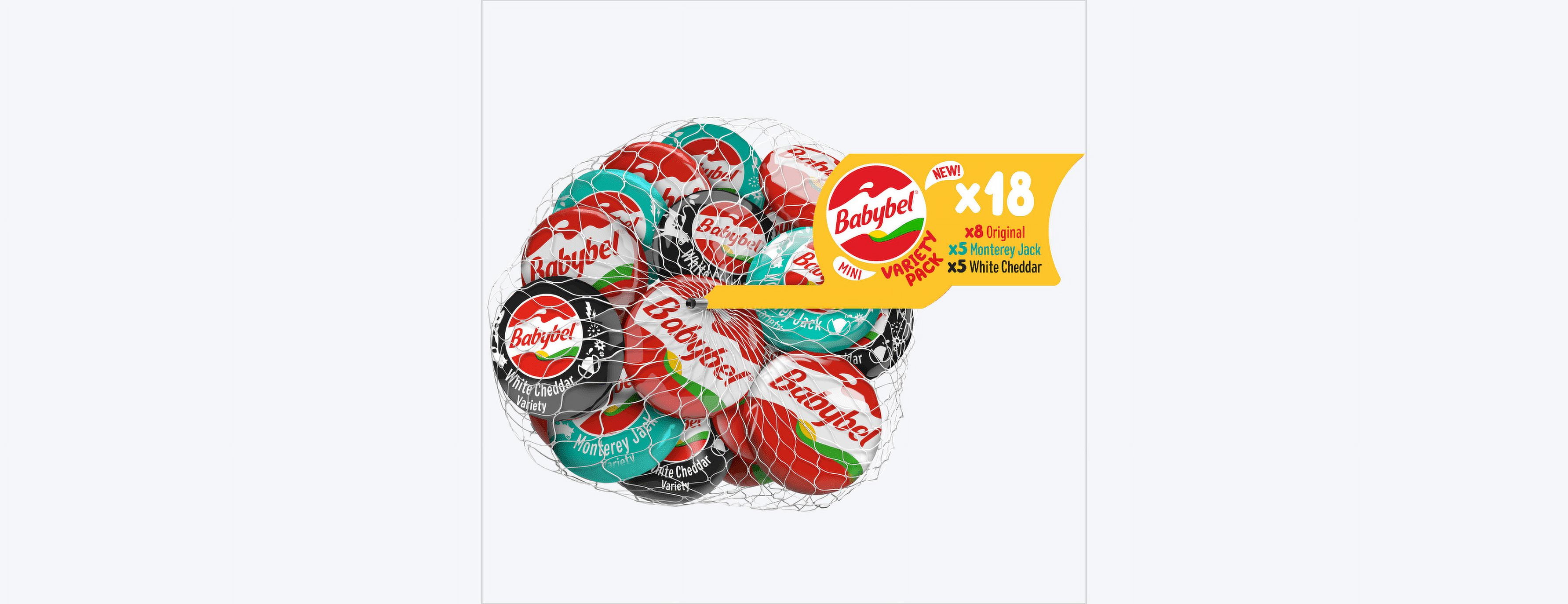 Babybel Variety Pack Snack Cheese, 12.7 oz, 18 Count, Net - Walmart.com