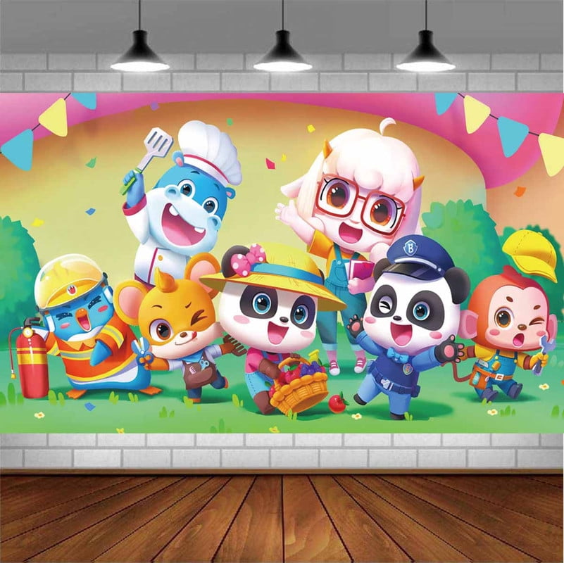 Babybus Baby Bus Backdrop Taspestry Wall Decor Banner Party Supplies ...