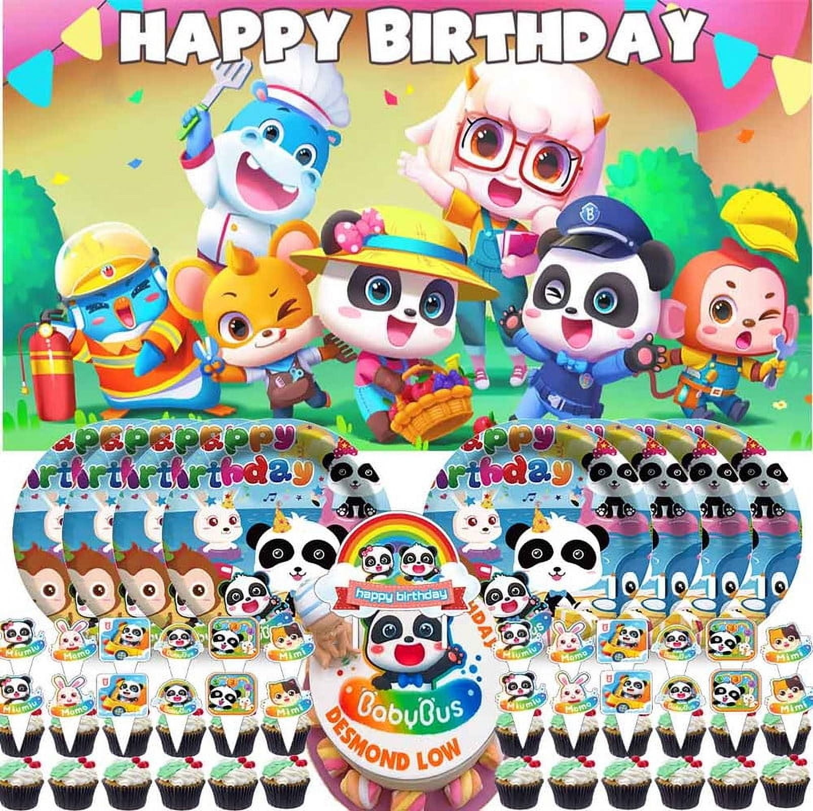 Babybus Baby Bus Party Supplies Birthday Decorations Plates Banner Kids ...