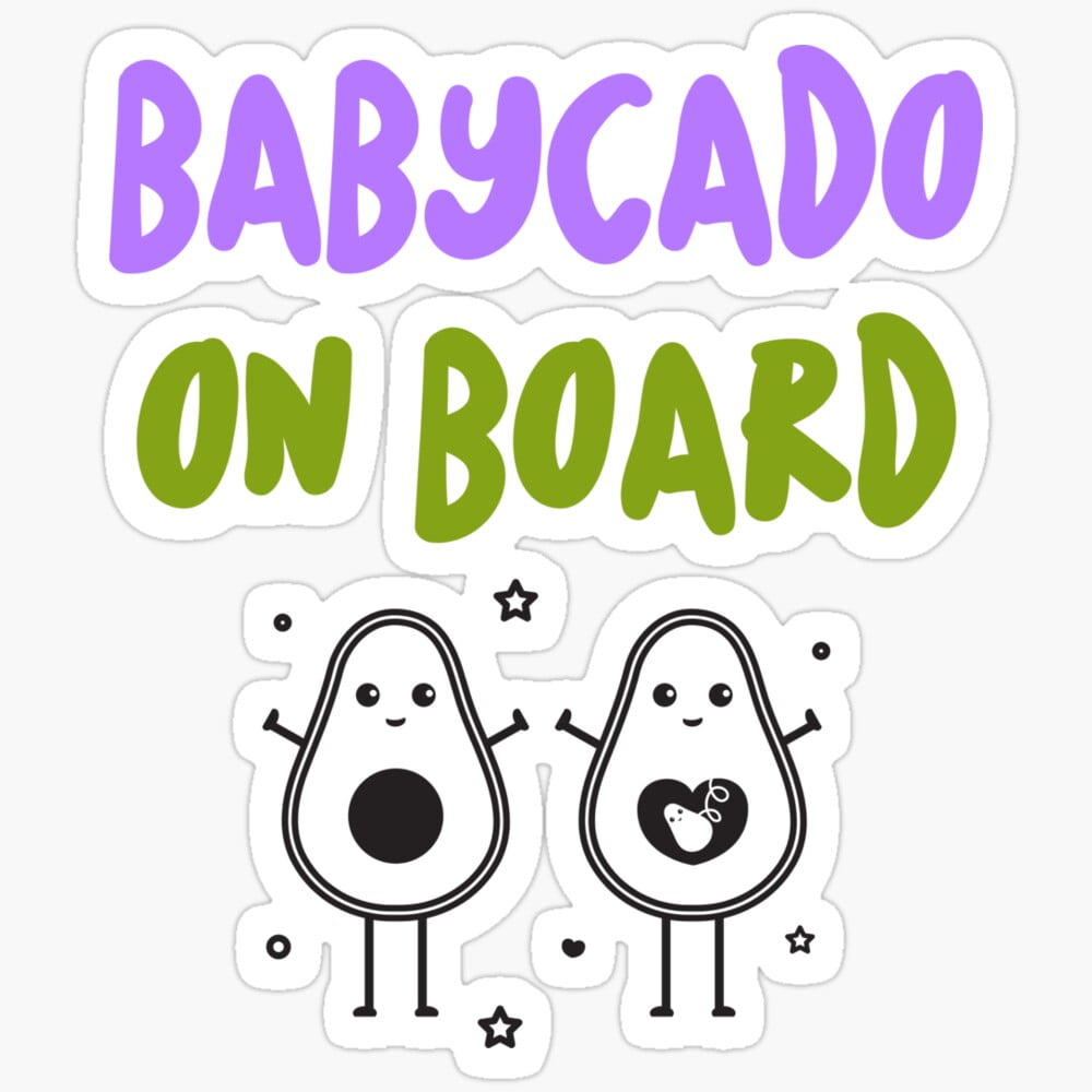 Babycado On Board Sticker Phone Decal Water Bottle Stickers Car Decals ...