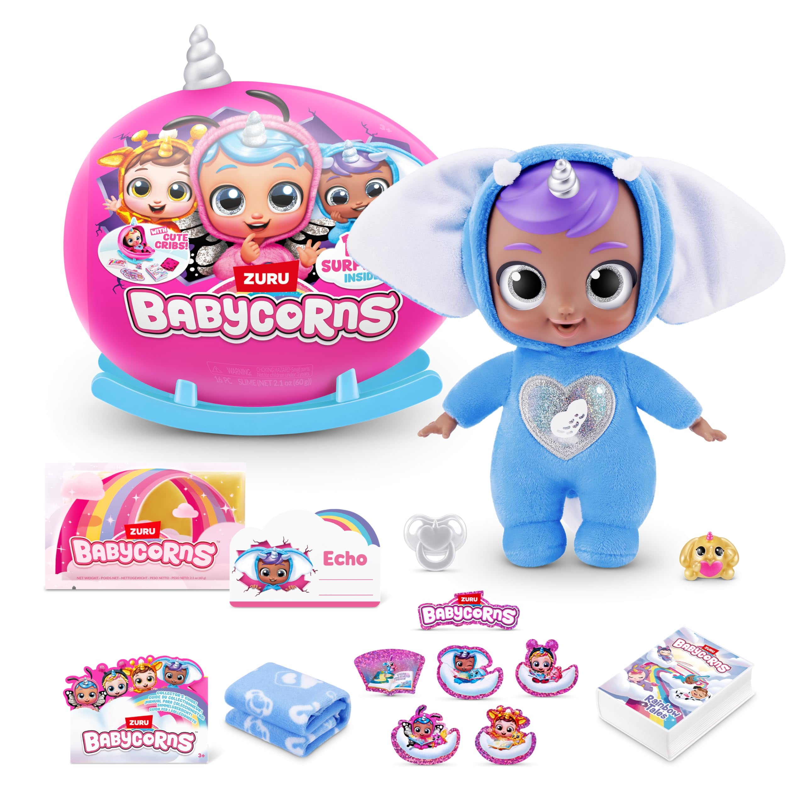 Babycorns Series 1 Small MMF7 (Elephant) by ZURU Magical Babydolls, Surprise, Unboxing, Story ...