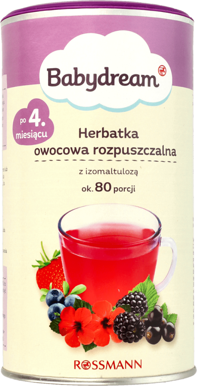 Babydream Baby Tea FOREST FRUIT -from the 4th month- 80 servings/1 can ...