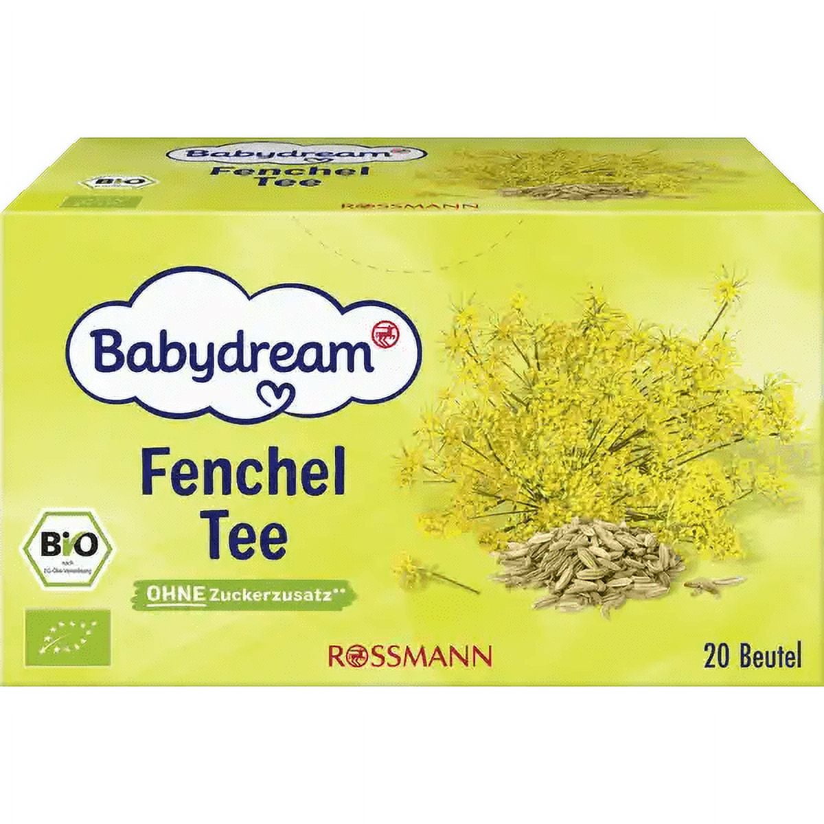 Babydream Baby tea: Organic Fennel 20 tea bags - Walmart.com