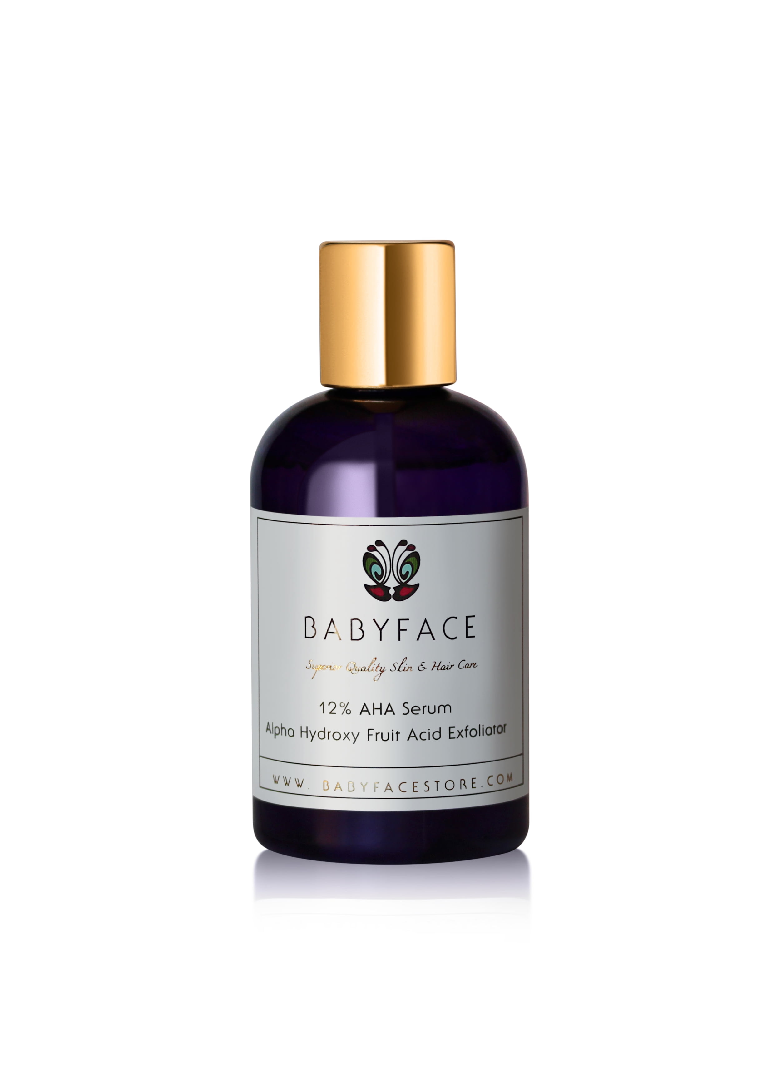 Babyface Extra Strength 12% AHA Serum with Hyaluronic Acid, 4.4 oz ...