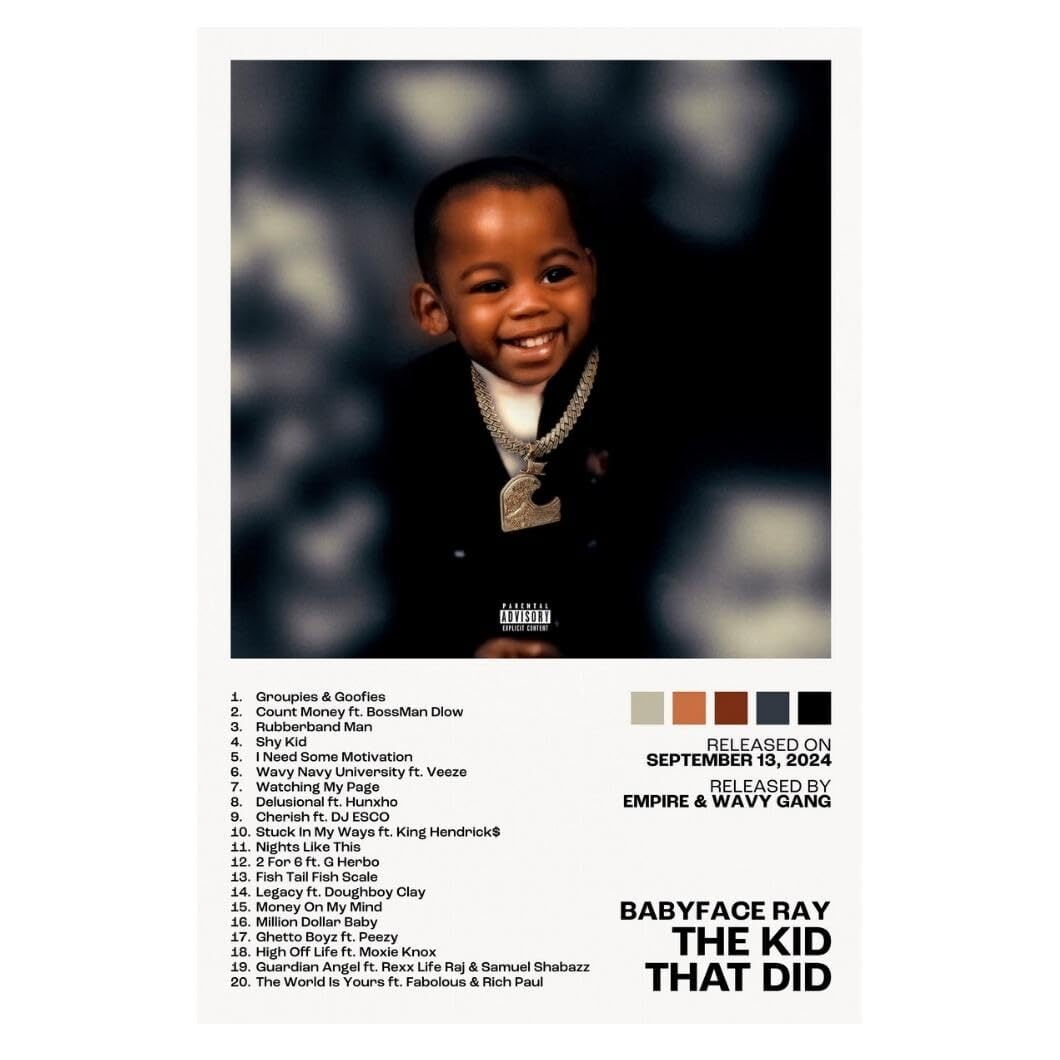 Babyface Ray The Kid That Did Album Cover Music Poster Rap Home Decor ...
