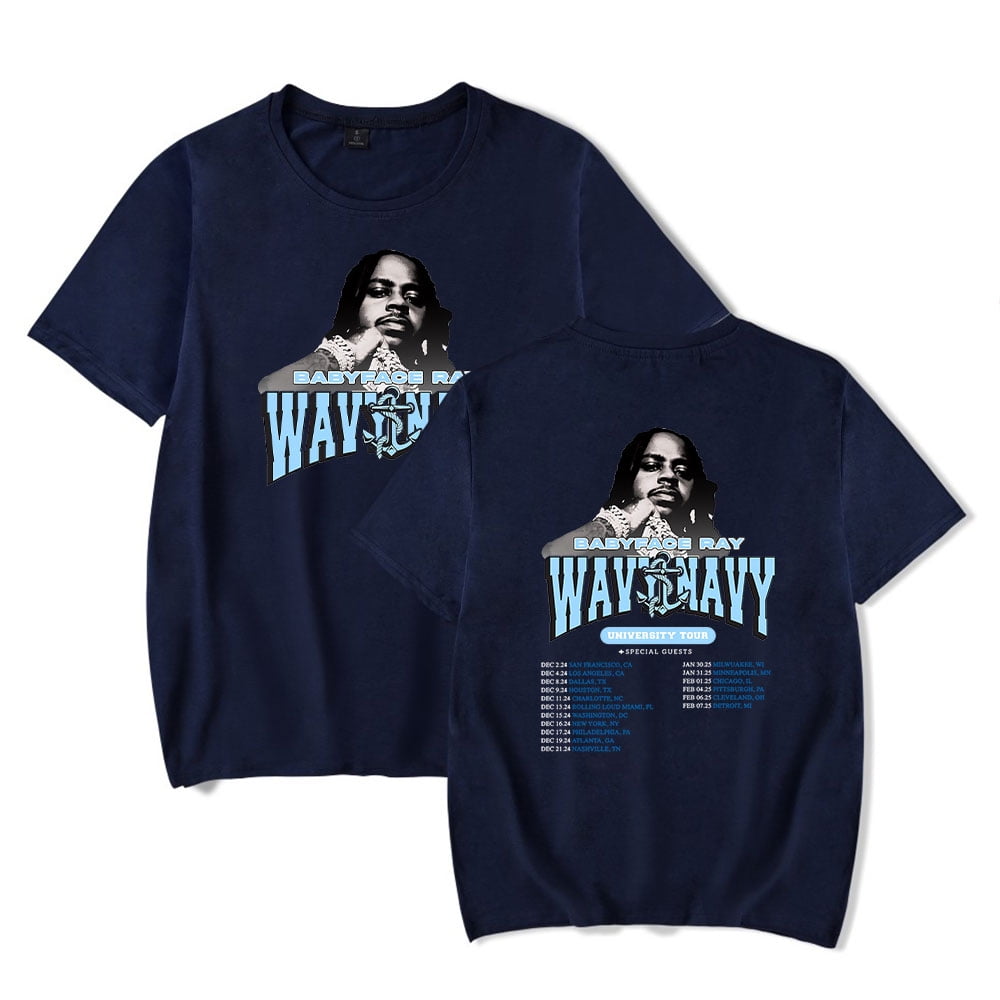 Babyface Ray Uniyersity Tour T-Shirt Merch Summer Women/Men Unisex ...