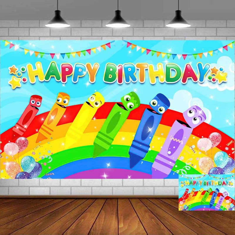 Babyfirst Color Crew Backdrop Banner Party Supplies Poster Movie Theme ...