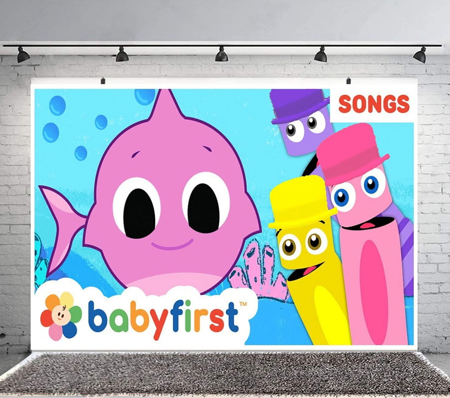 Babyfirst Color Crew Backdrop Banner Party Supplies Poster Movie Theme ...