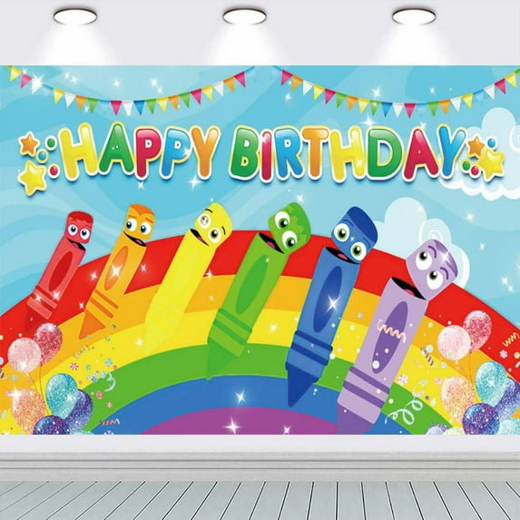 Babyfirst Color Crew Backdrop Party Supplies Taspestry Background Wall ...