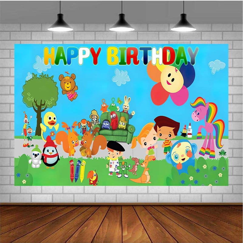 Babyfirst Color Crew Banner Poster Wall Decor Birthday Backdrop ...