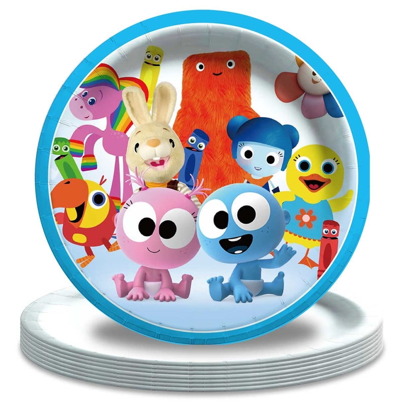 Babyfirst Color Crew Paper Plates Birthday Decorations Party Supplies ...