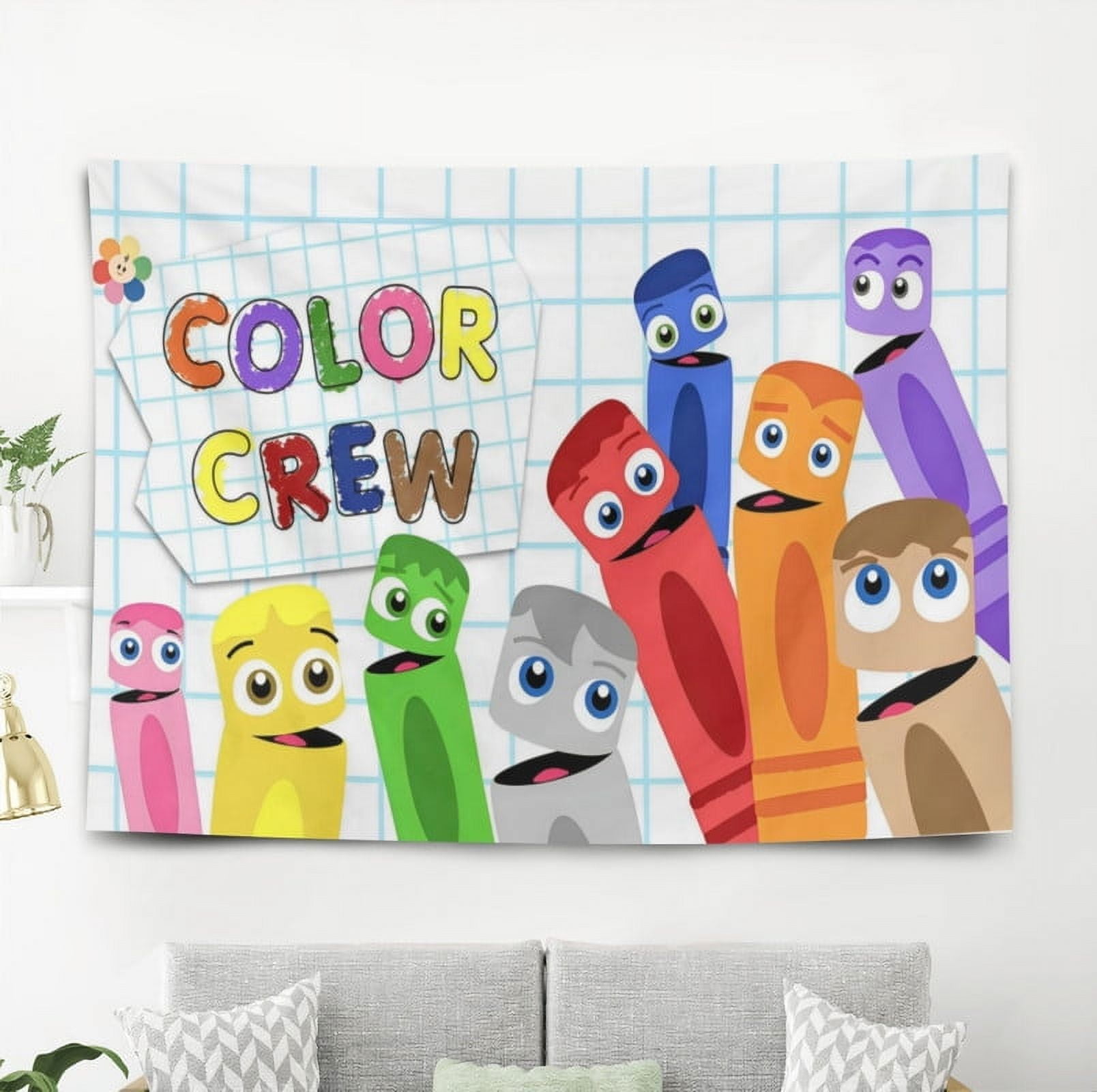 Babyfirst Color Crew Tapestry Gift Wall Hanging Backdrop for Room ...