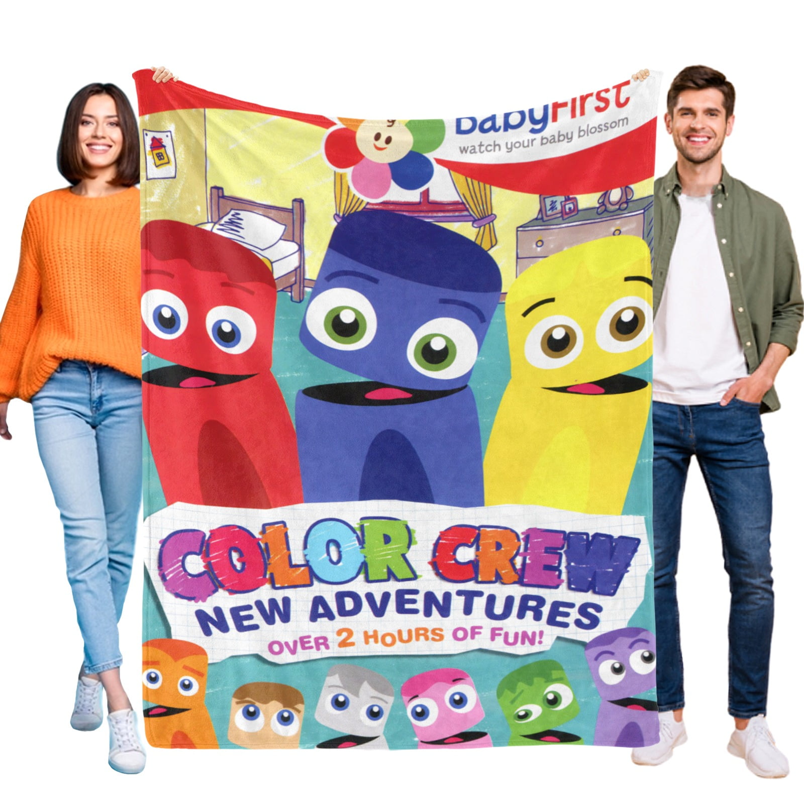 Babyfirst Color Crew Throw Blanket Gifts for Fans Girls And Boys And ...