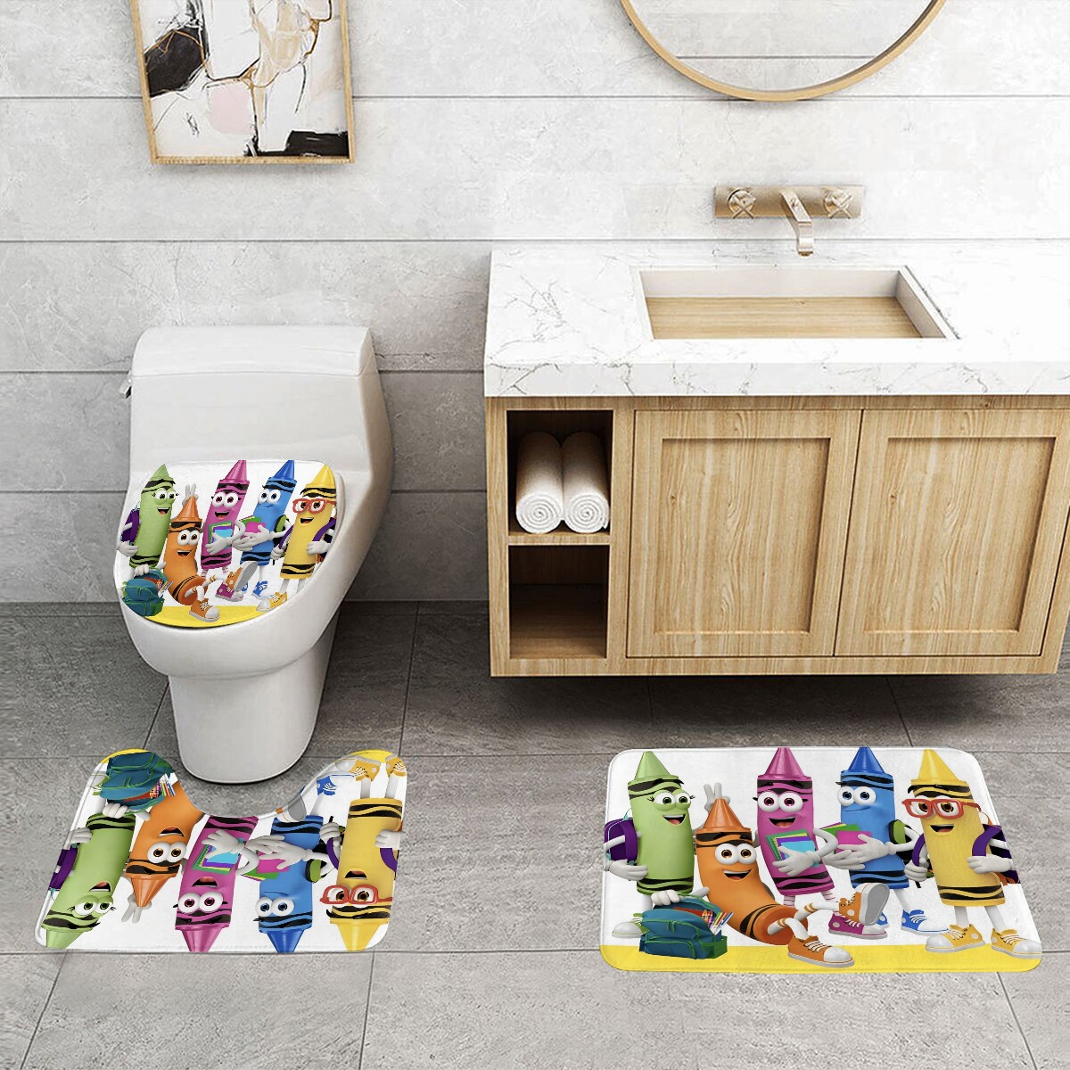 Babyfirst Color Crew floor mat and toilet set is durable, machine ...