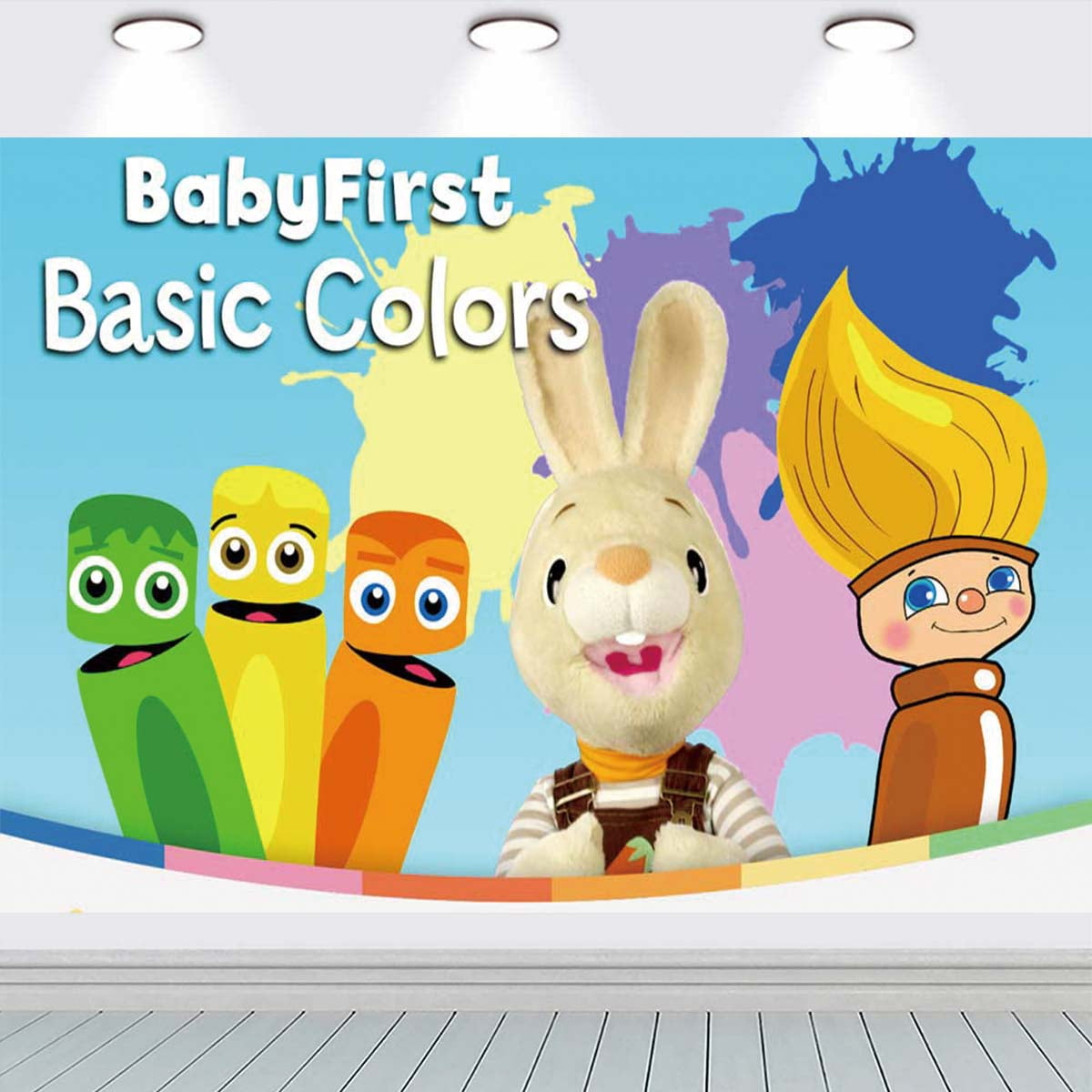 Babyfirst Color Crew school Backdrop Background Banner Birthday Party ...