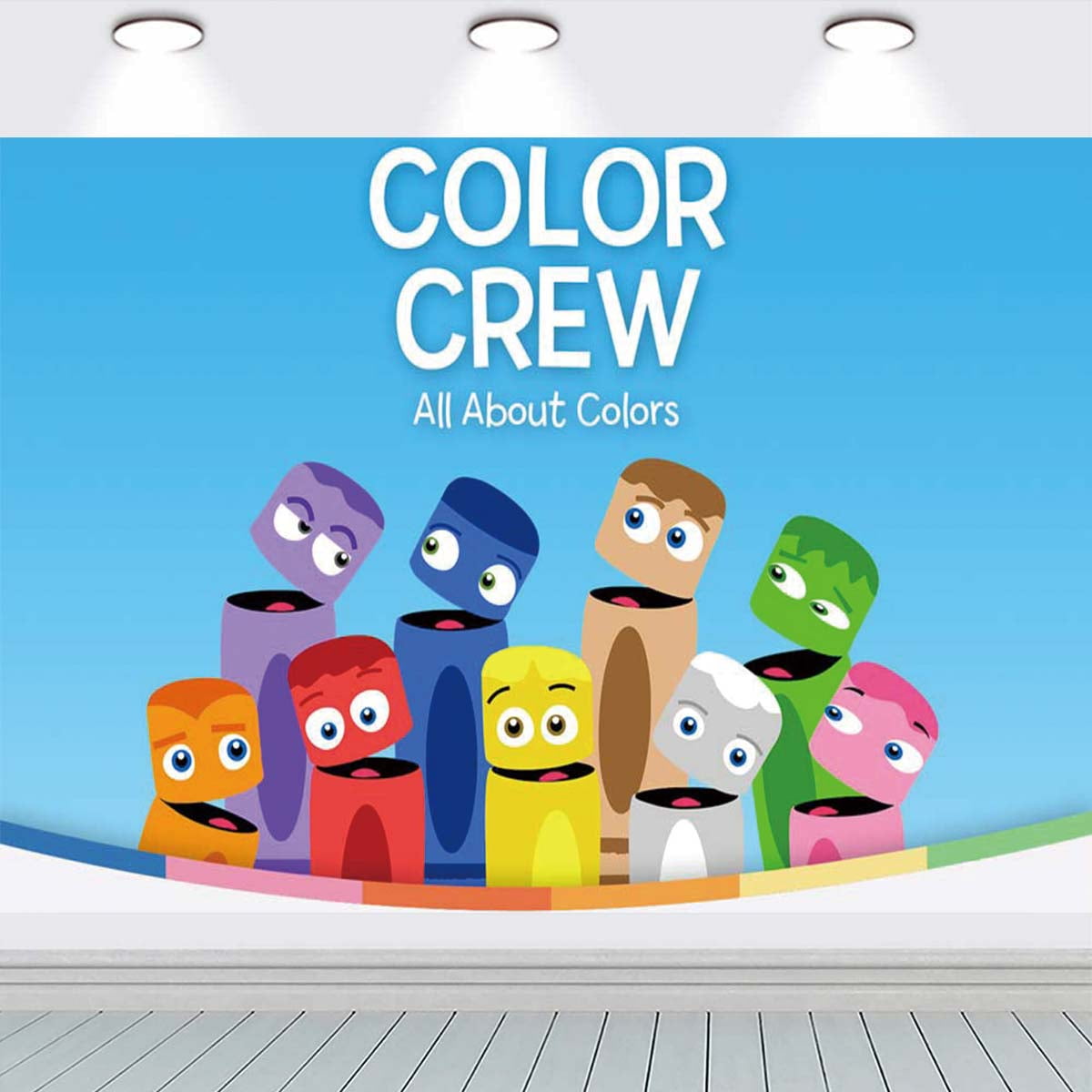 Babyfirst Color Crew school Banner Backdrop Background Taspestry Wall ...