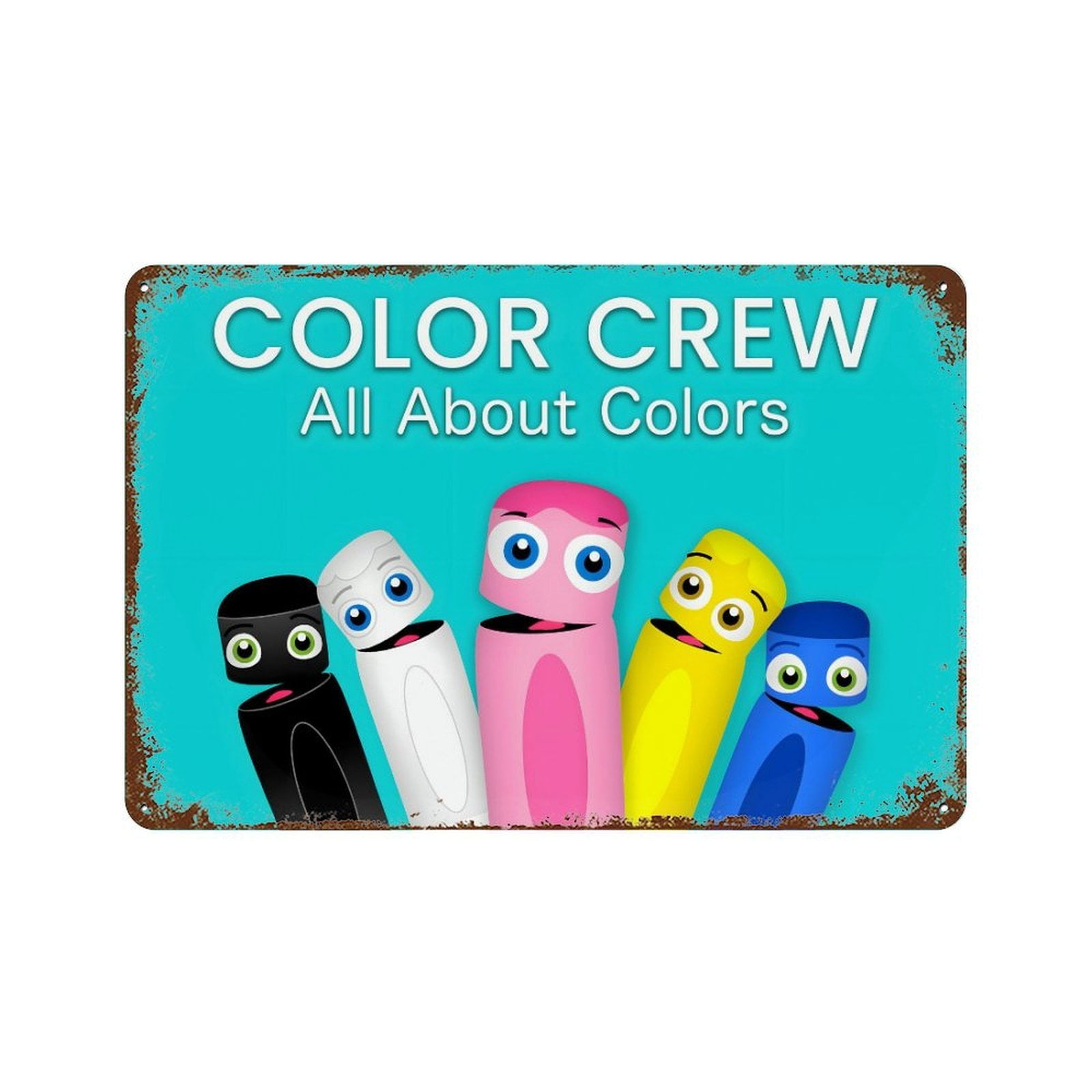 Babyfirst Color Crew-theme Metal Sign，Personalized Metal Sign Wall ...