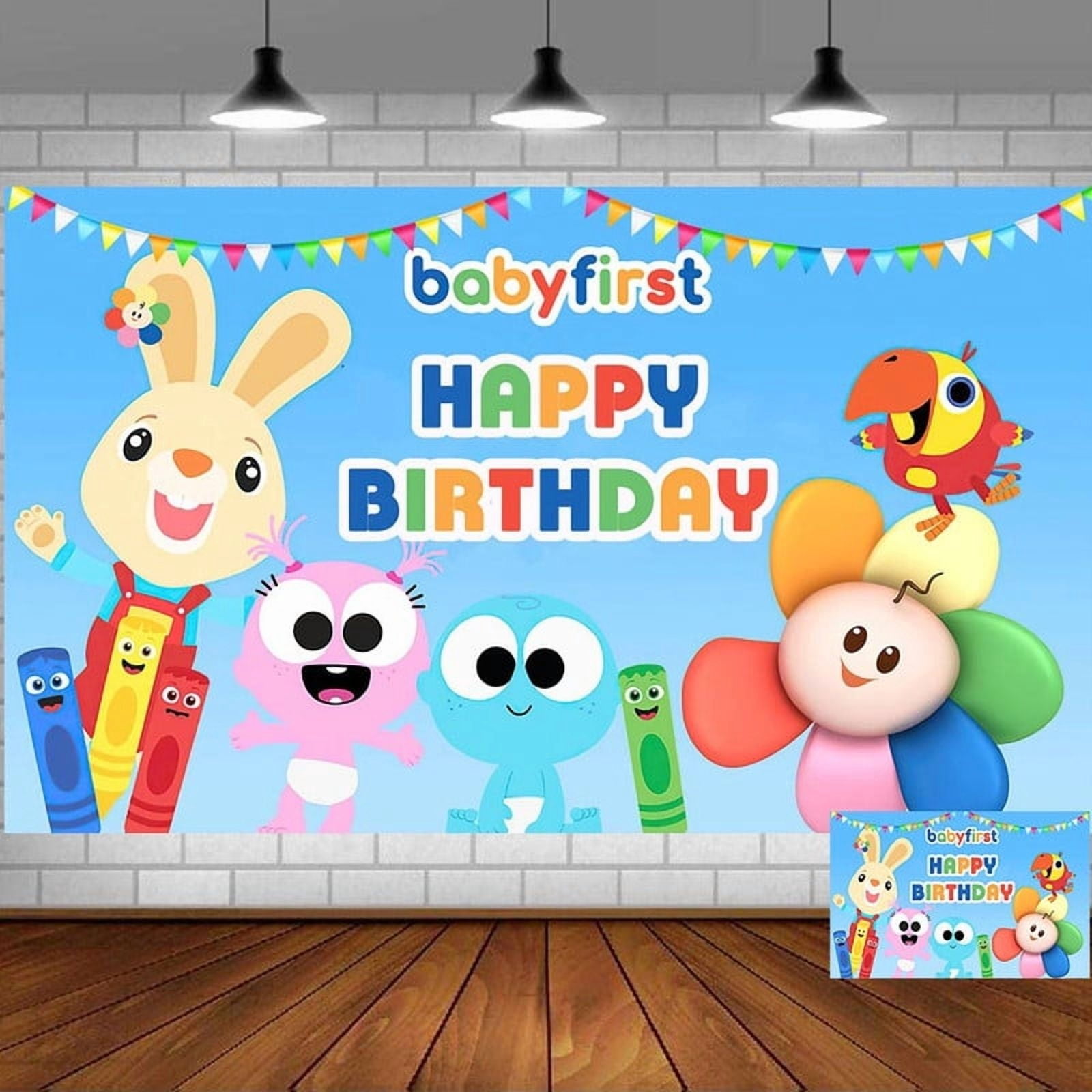 Babyfirst color crew Backdrop Banner Party Supplies Poster Movie Theme ...