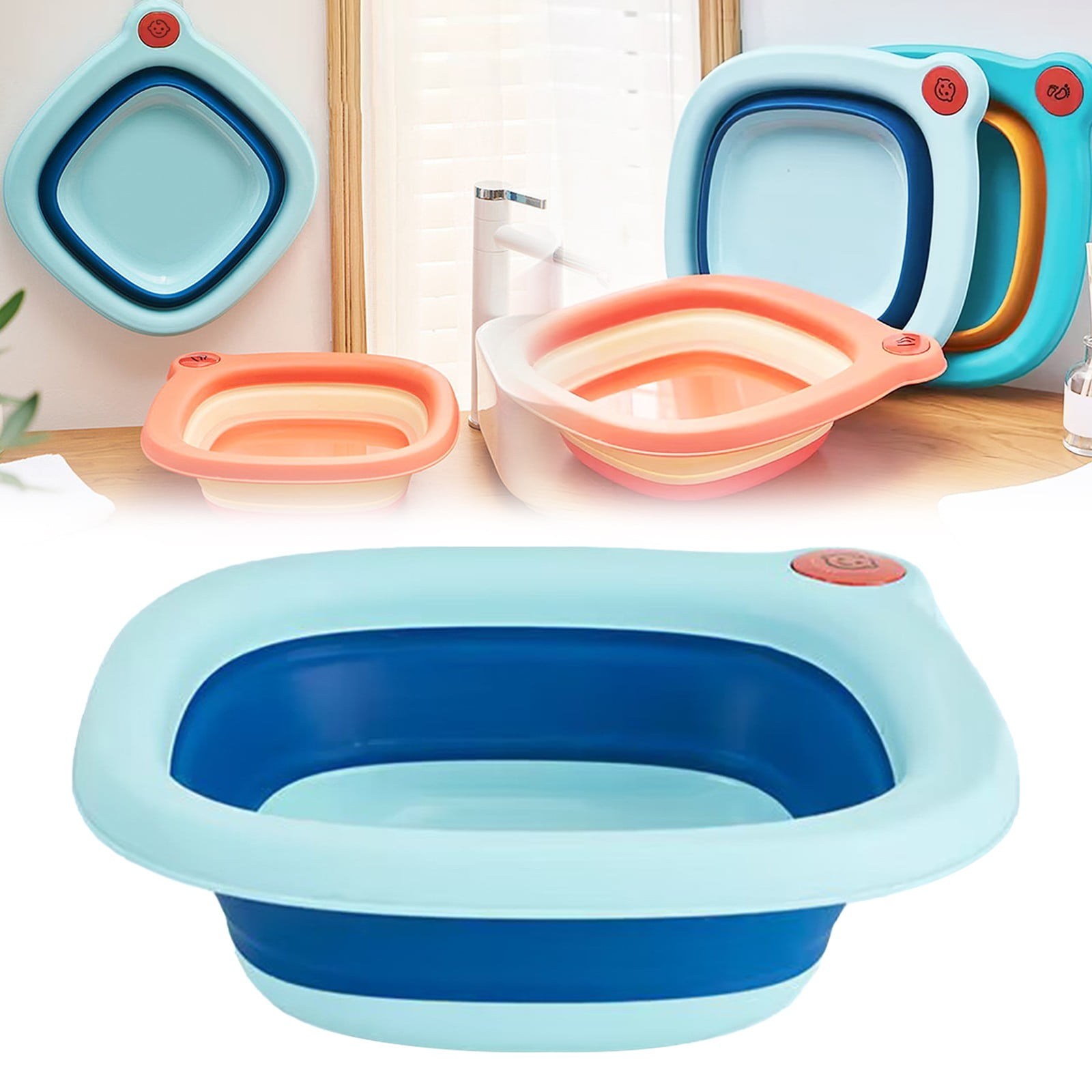 Babyhood Multipurpose Collapsible Wash Basin For Kids And Babies Lightweight Portable Folding ...