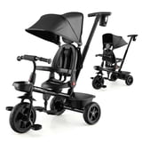 Babyjoy Convertible 4-in-1 Toddler Tricycle: Foldable Baby Stroller ...