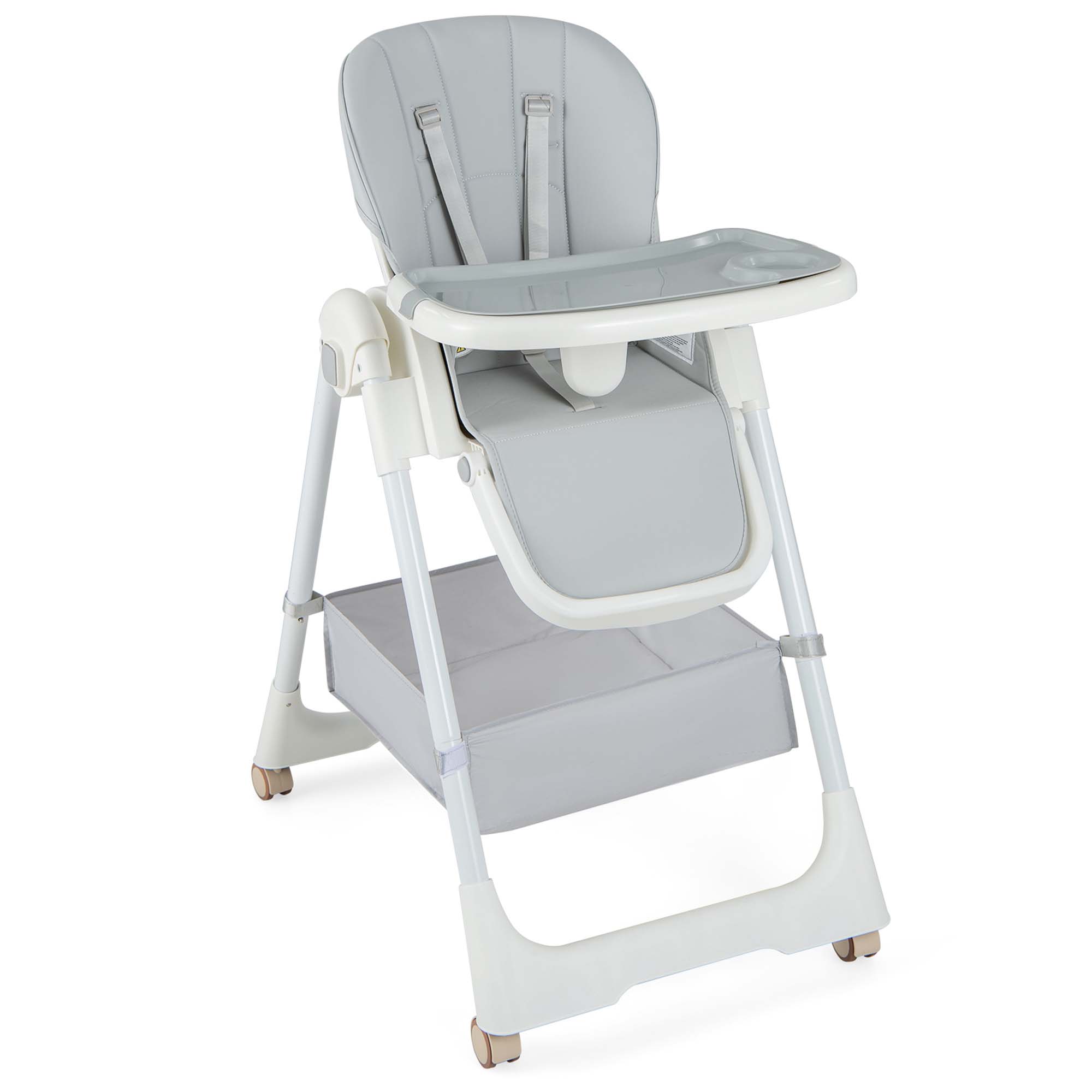 Babyjoy Folding High Chair Convertible Height Adjustable Baby Feeding ...