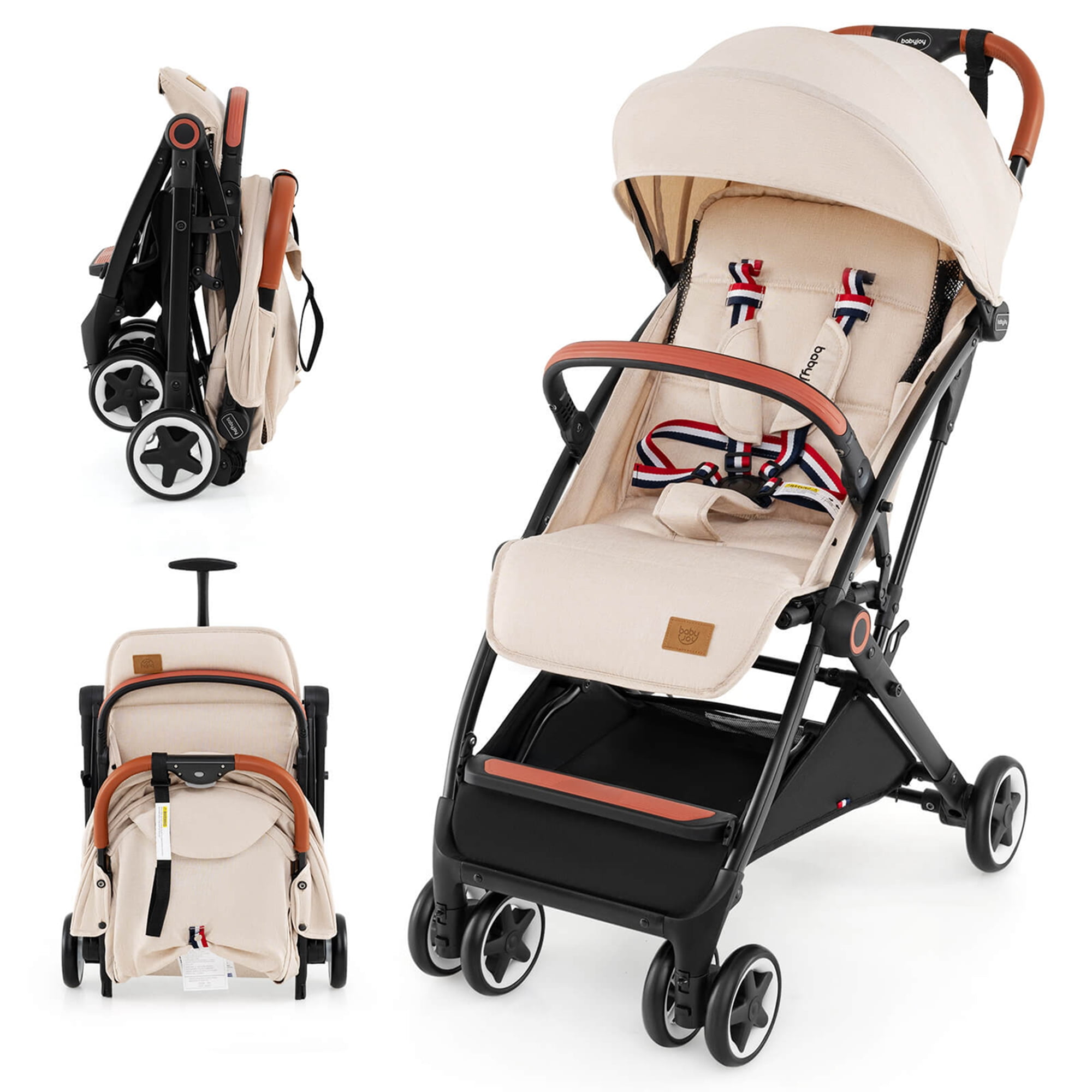 Babyjoy Lightweight Baby Stroller Aluminium Frame with Net for Travel ...