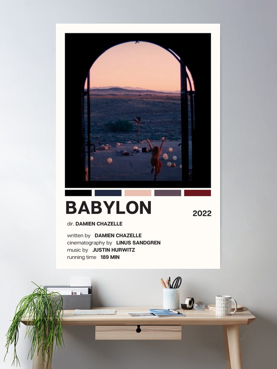 Babylon Movie Poster Poster Wall Art, Modern Wall Decor For Living Room ...