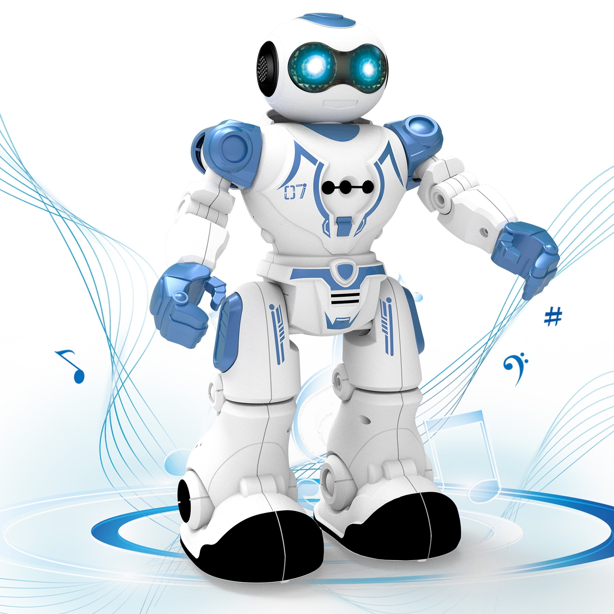 Babyltrl Kid Remote Control Intelligent Robot,Walking Singing Dancing Educational Toy,Smart ...