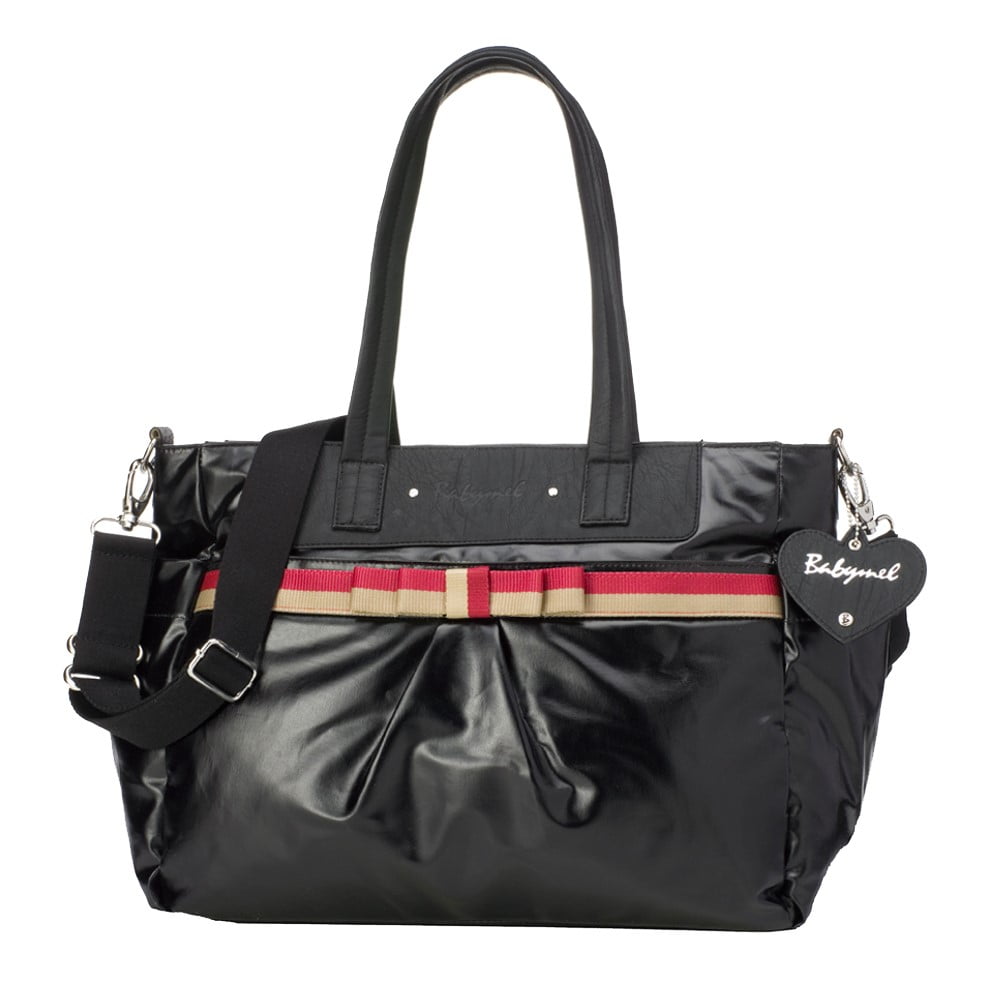 Babymel Cara Tote Diaper Bag - Black Gloss - Walmart.com
