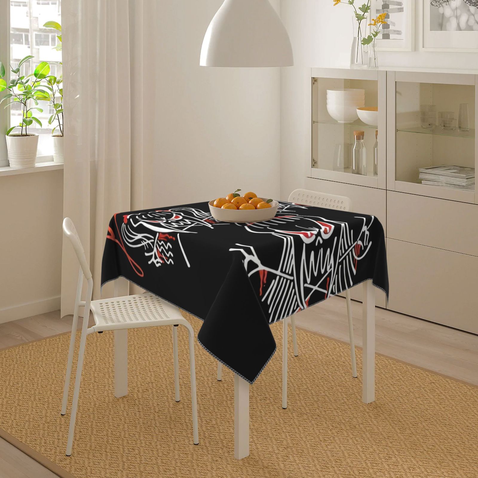 Babymetal 55 X 55 Inch Square Tablecloth,Stain And Wrinkle Resistant ...