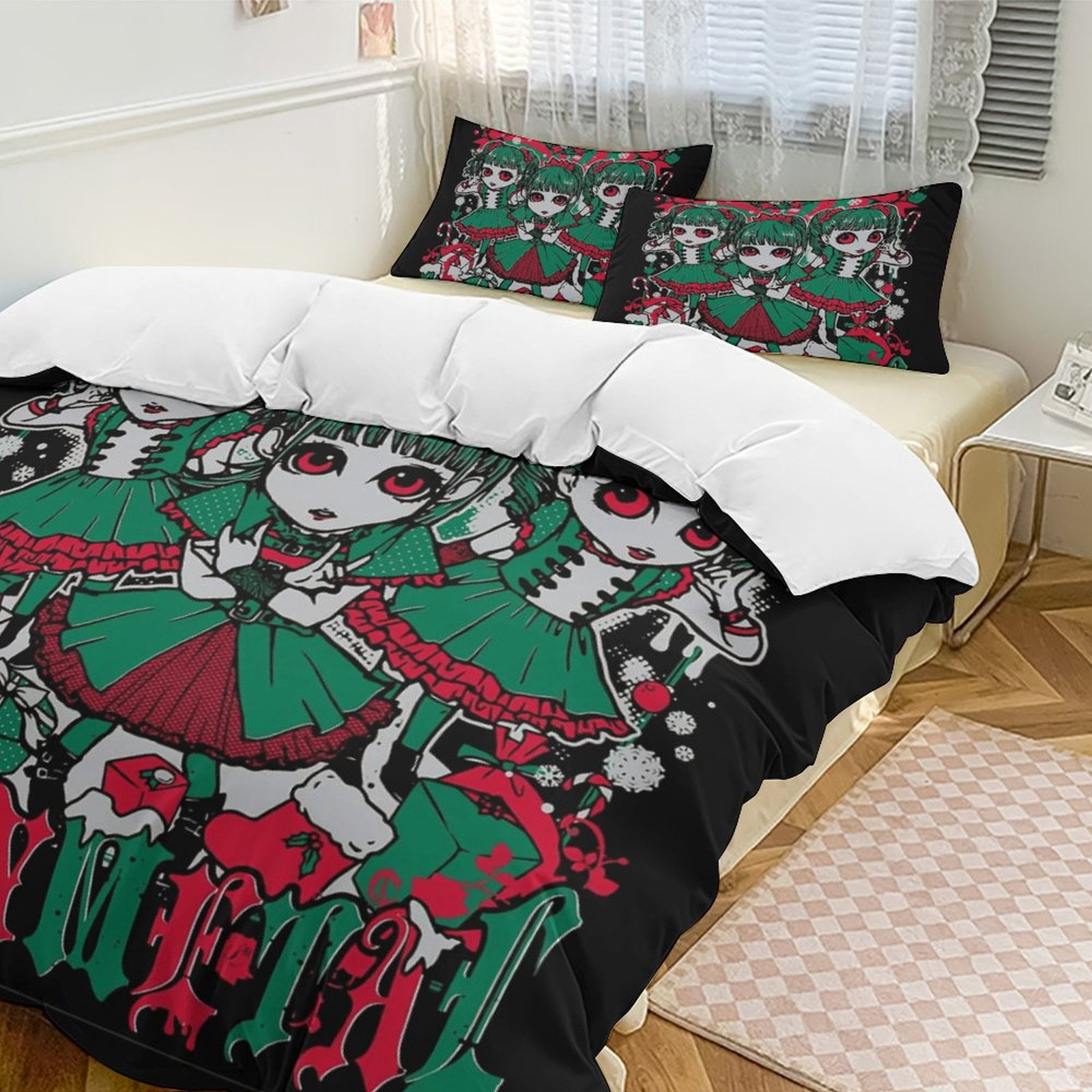 Babymetal Anime Cartoon Bedding 3-Piece Set, 79 X 90 Inches, 1 Duvet ...