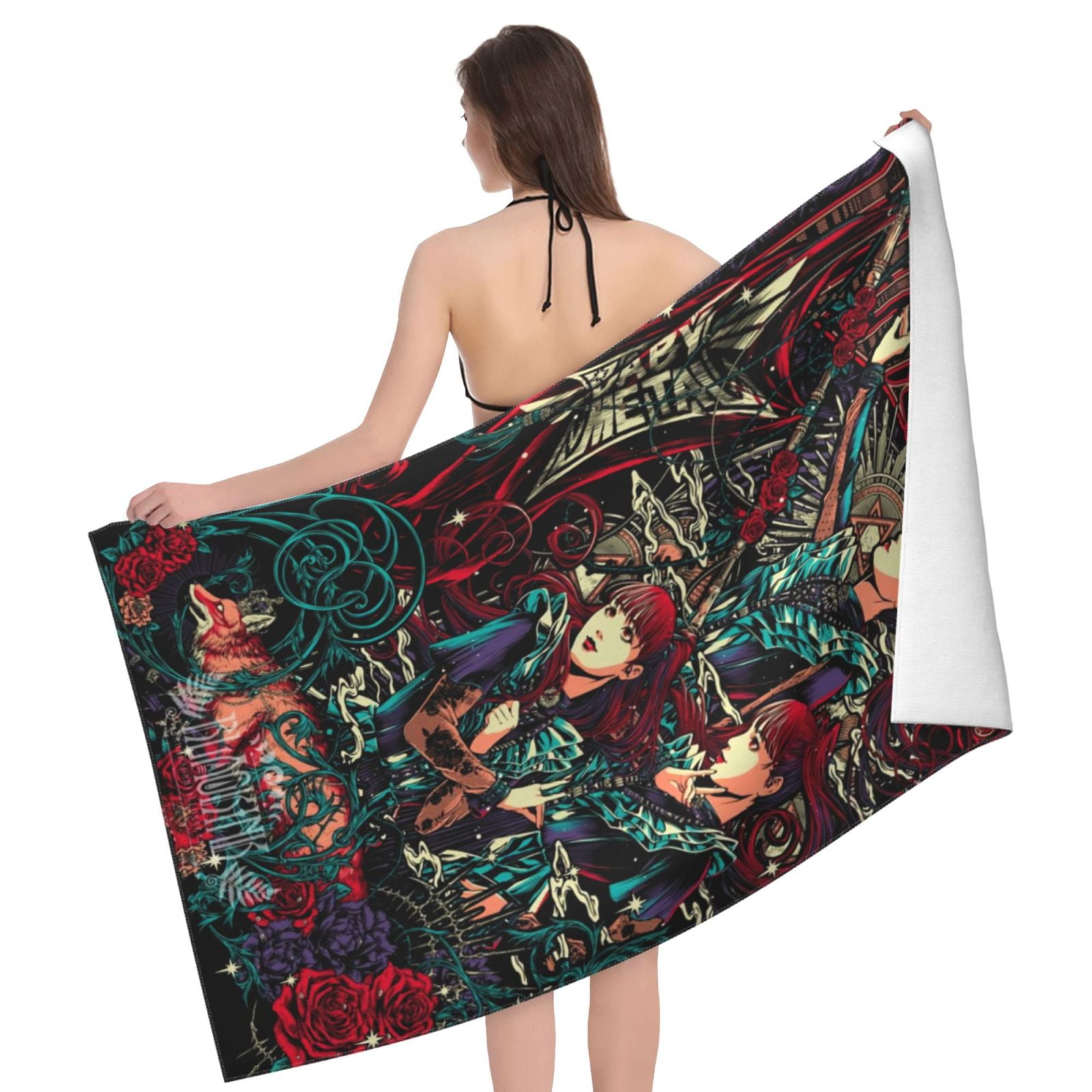 Babymetal Anime Towel Absorption Quick Dry Absorption Luxury Beach ...