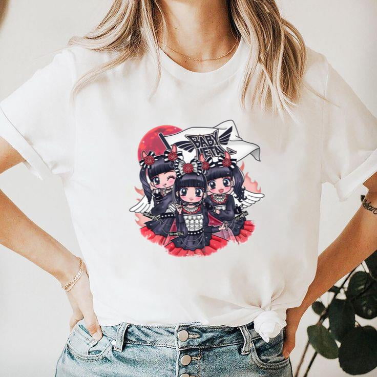 Babymetal Chibi Kawaiian Comfort Color Cute Band Art Su Metal Moametal ...