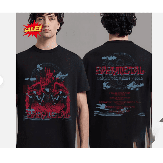 Babymetal World Tour 2024 2025 Australia T-Shirt Funny Shirt, Comfort Wear, Unsiex Tshirt Unisex ...