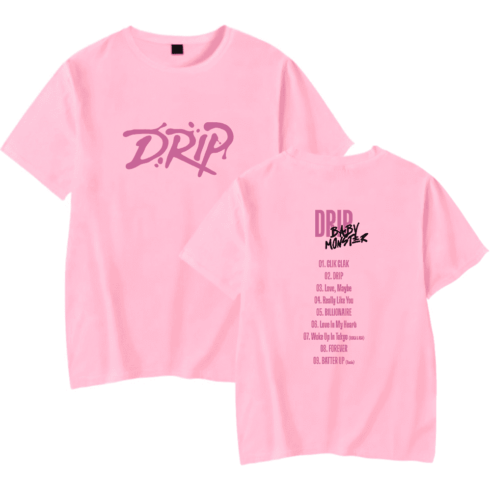 Babymonster Merch Drip Tracklist T-shirt fashion T-shirt unisex Kpop ...