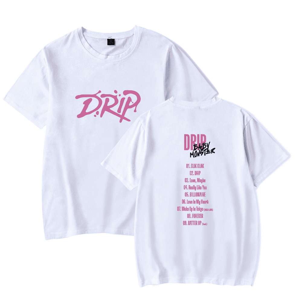 Babymonster Merch Drip Tracklist T-shirt fashion T-shirt unisex Kpop ...