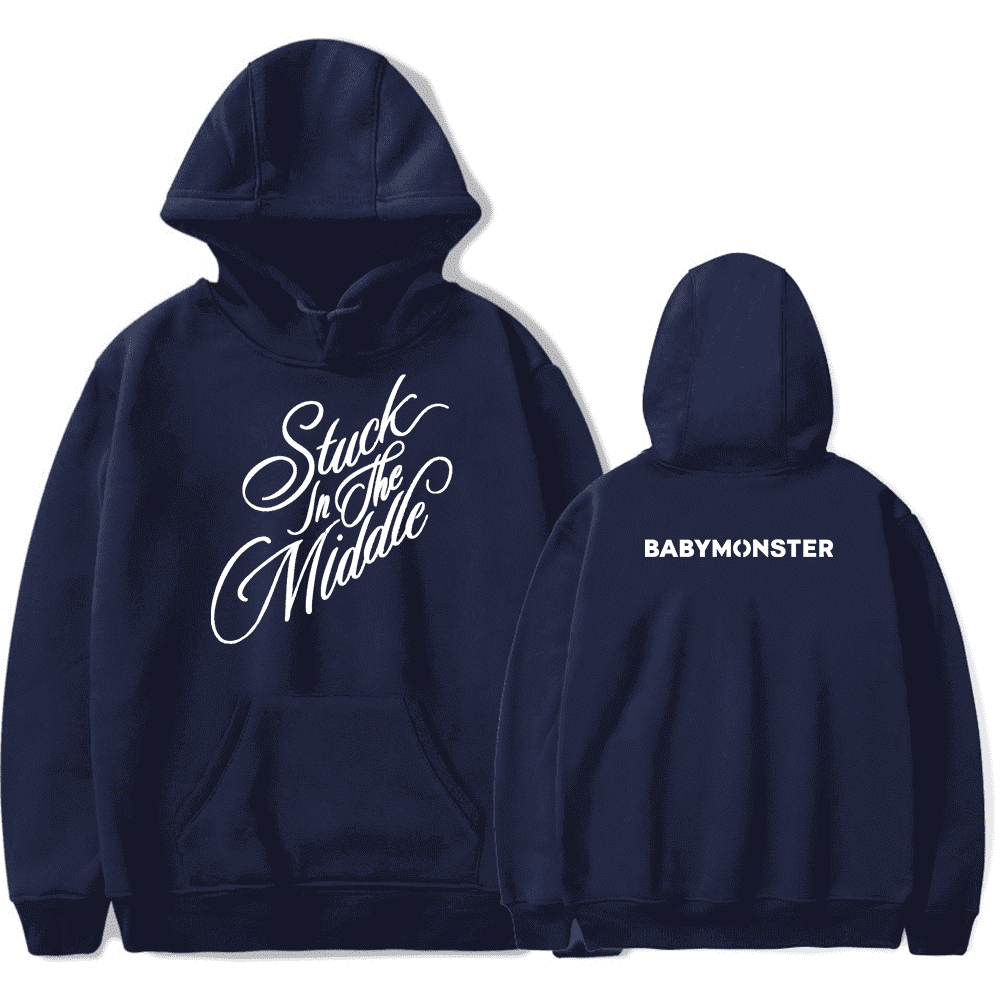 Babymonster Merch Hoodie Stuck IN The Middle Album Kpop Sleeve Hoodies ...